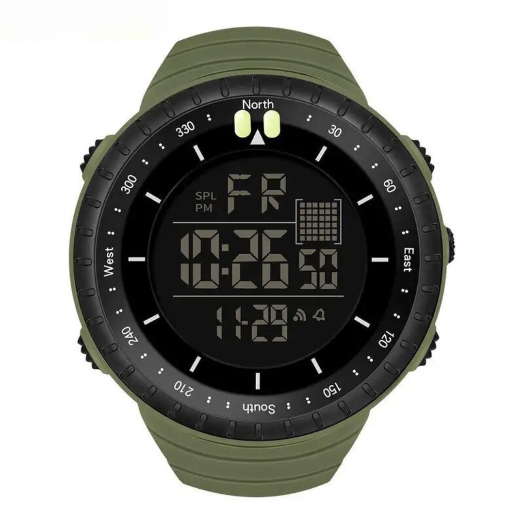 Men's Watch | Outdoor Waterproof Adjustable Compass Alarm Clock Night ...