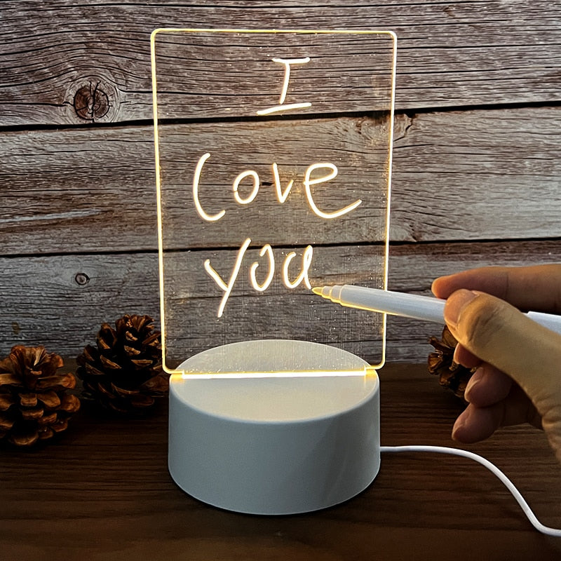 Light Up Notice Board | With Light Pen | LED | USB Power | Portable ...