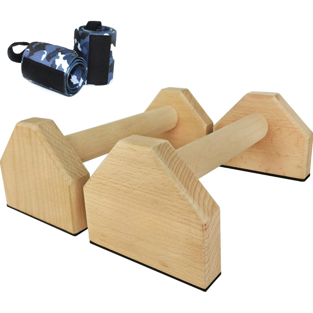 Wooden Push-Up Bars | Durable Stable Sturdy Versatile Non-Slip – The Livary