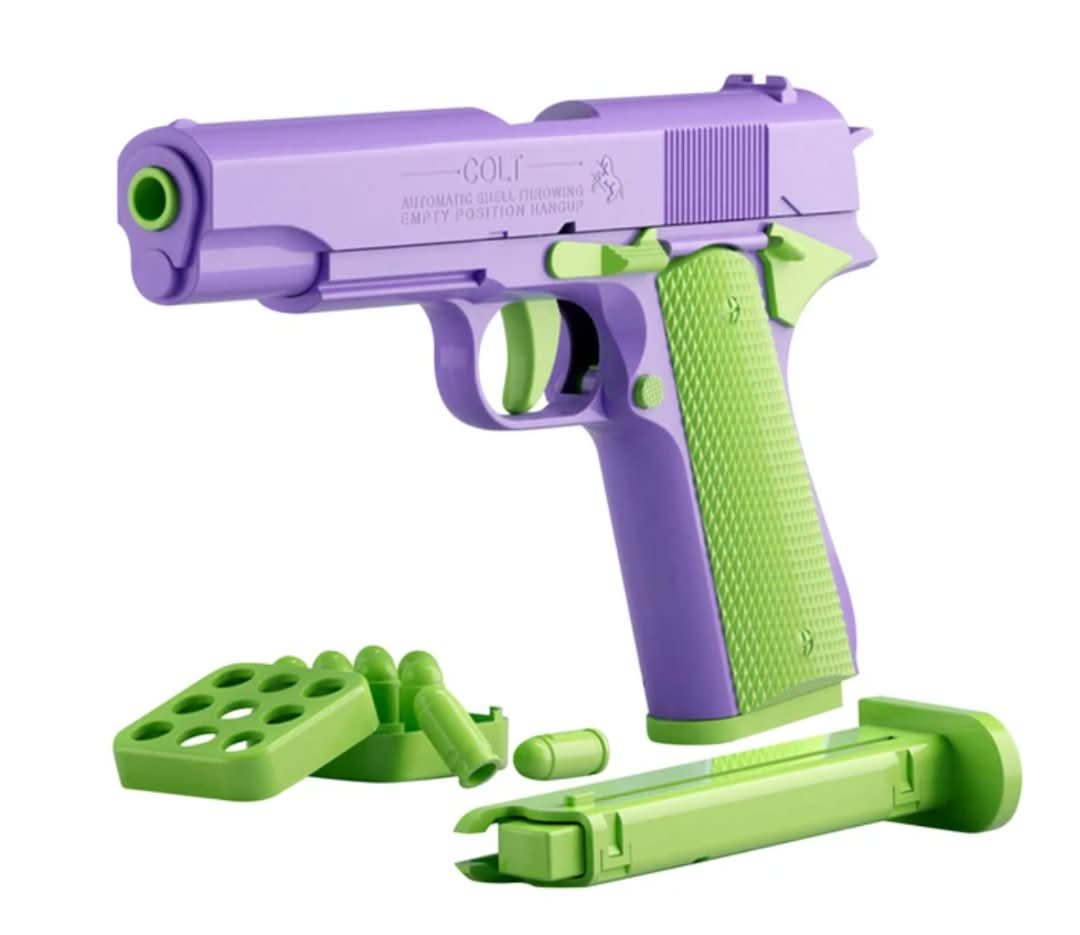 Fidget Gun | Focus | ADHD | 14+ | Compact | Safe | Brightly Coloured ...